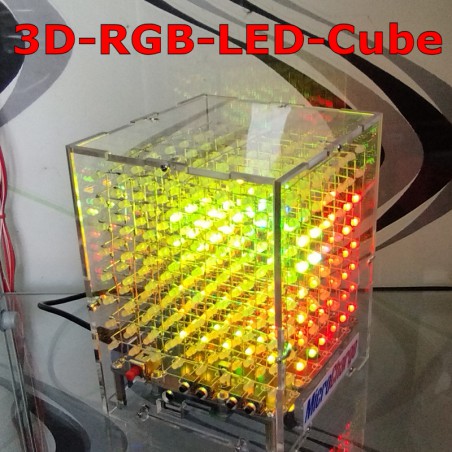 3D-RGB-LED-Cube Bausatz