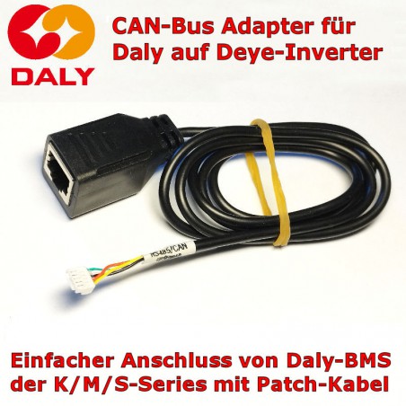RJ45-Adapter für alle Daly Smart-BMS mit RS485-Port (auch für Victron ...