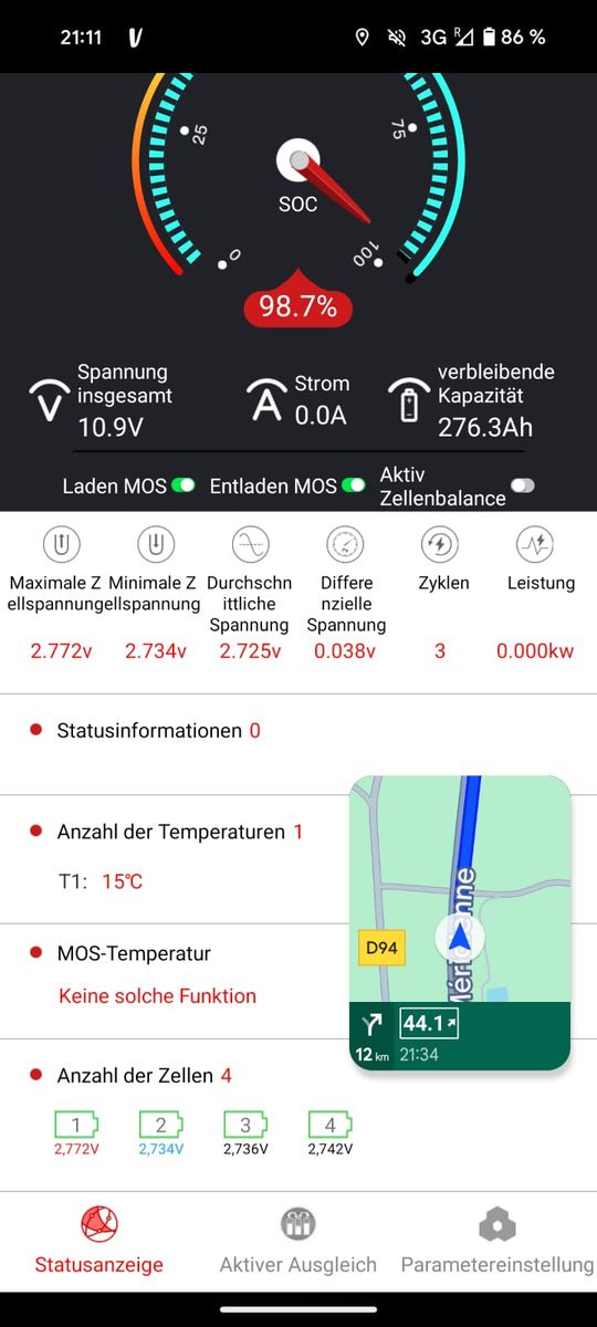 Probleme mit BMS Batterieladung unterbrochen - Lithium-BMS ...